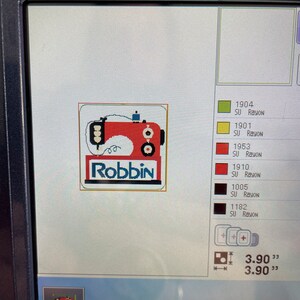 Sewing Machine Name Tag Embroidered Design, Customizable, for 4x4in ...