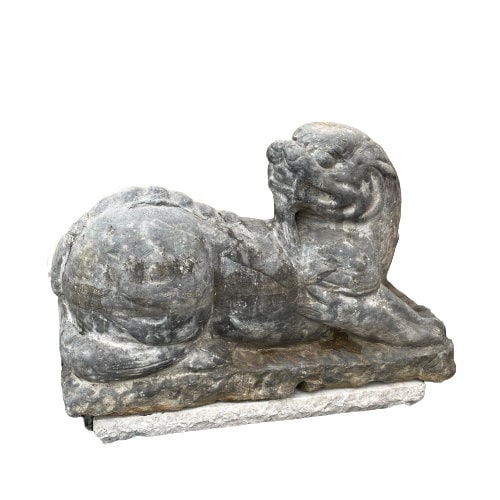 Tibetan Snow Lion Natural Stone Sculpture Temple Lion Guardian - Etsy