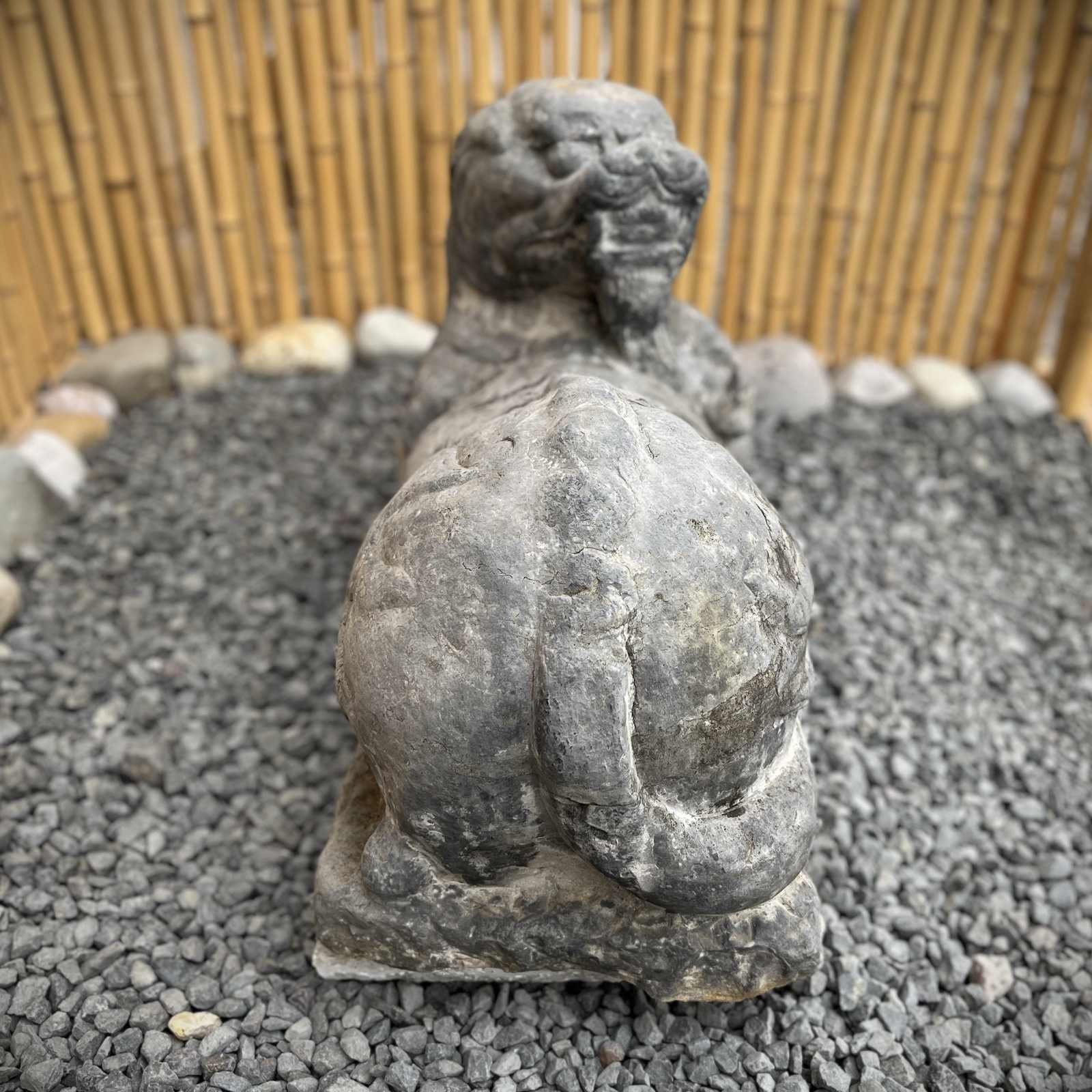 Tibetan Snow Lion Natural Stone Sculpture Temple Lion Guardian - Etsy
