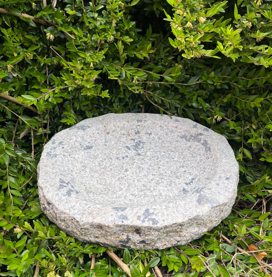 Bird Bath Bird Bath Granite Stone Garden Decoration Insect Potions ...
