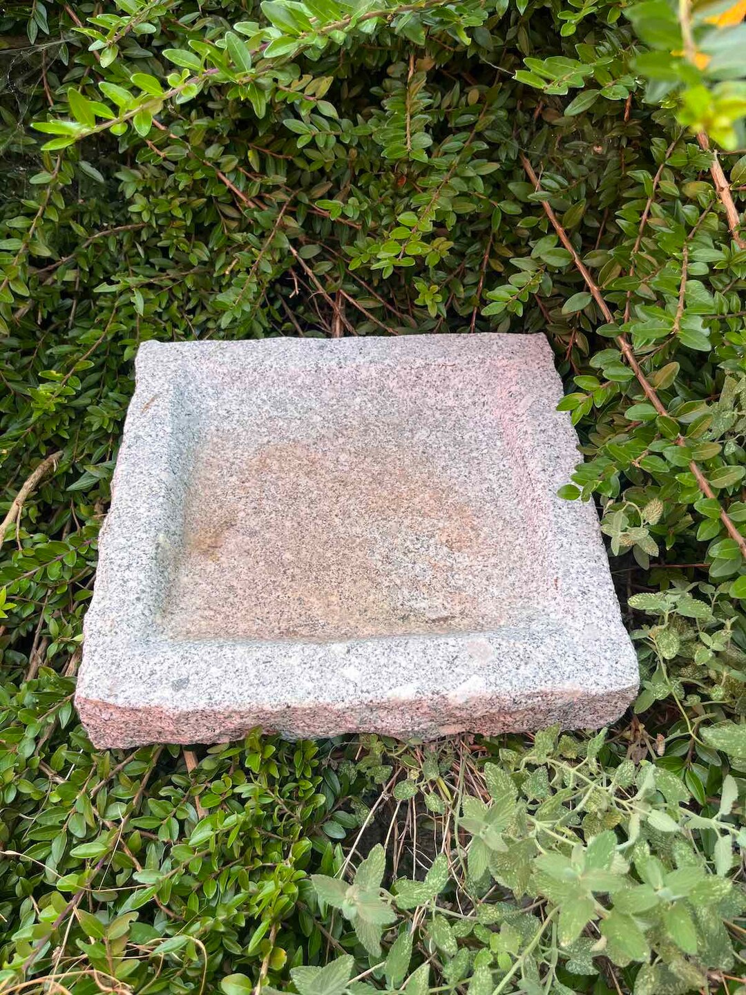 Birdbath Bird Bath Granite Stone Garden Decoration Insect Bath Natural ...