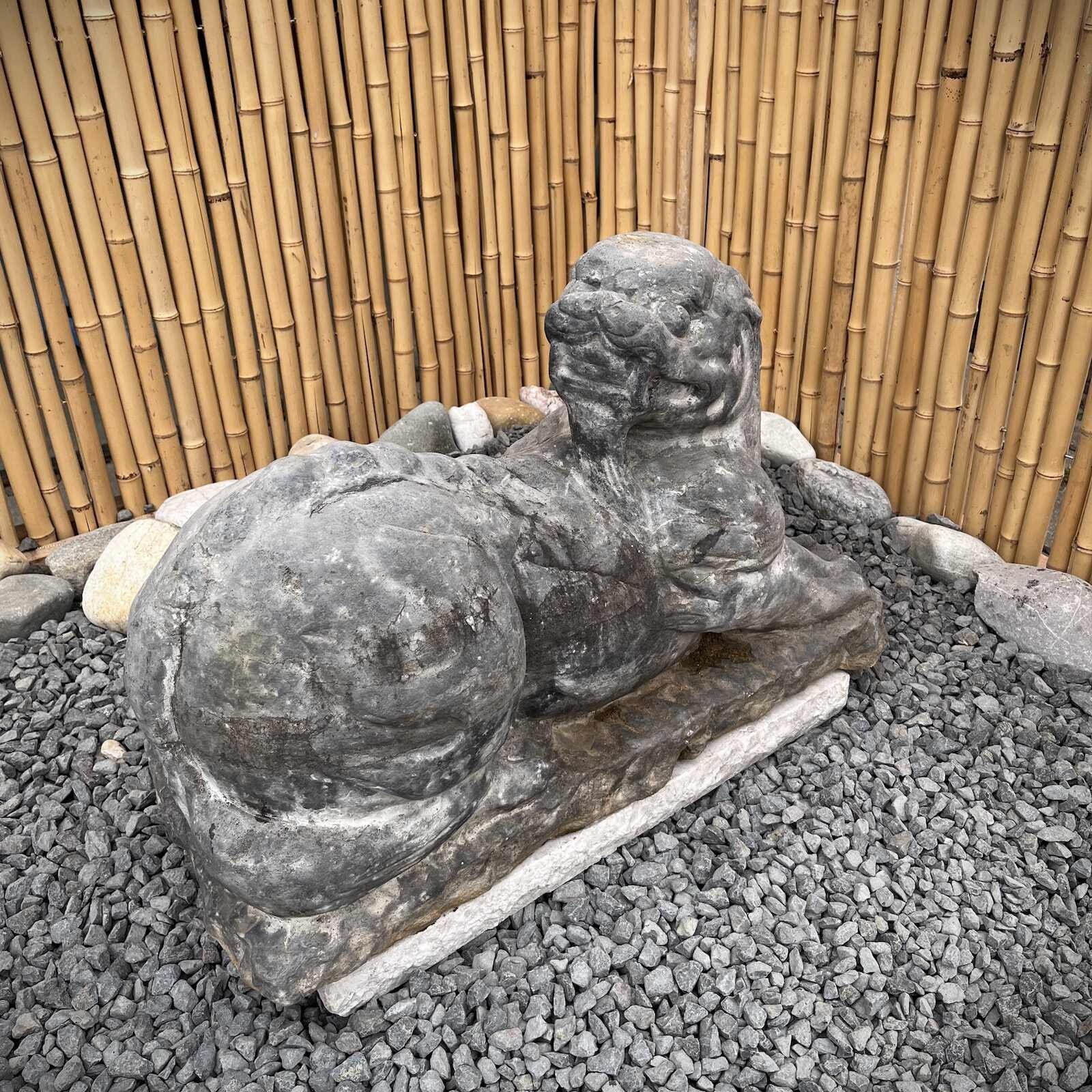 Tibetan Snow Lion Natural Stone Sculpture Temple Lion Guardian - Etsy