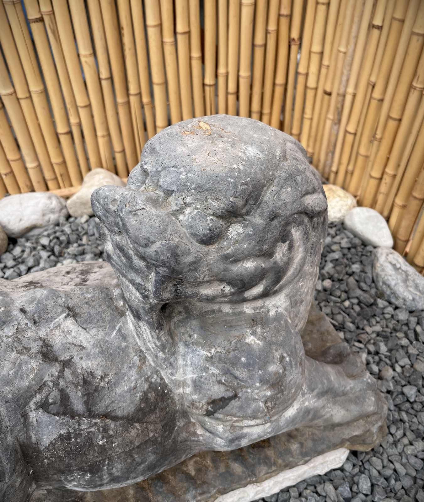 Tibetan Snow Lion Natural Stone Sculpture Temple Lion Guardian - Etsy