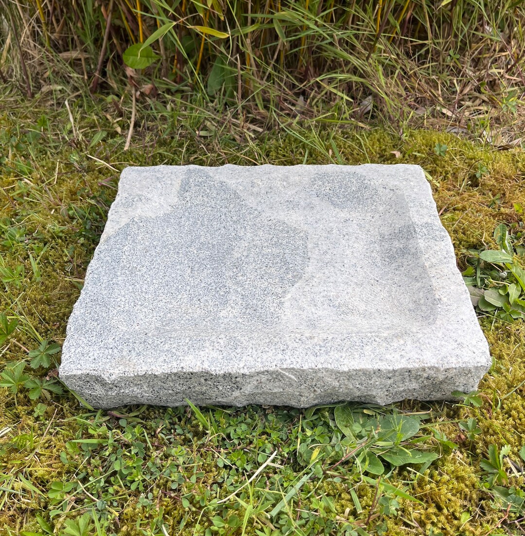 Bird Bath Bird Bath Granite Stone Garden Decoration Insect Potions ...