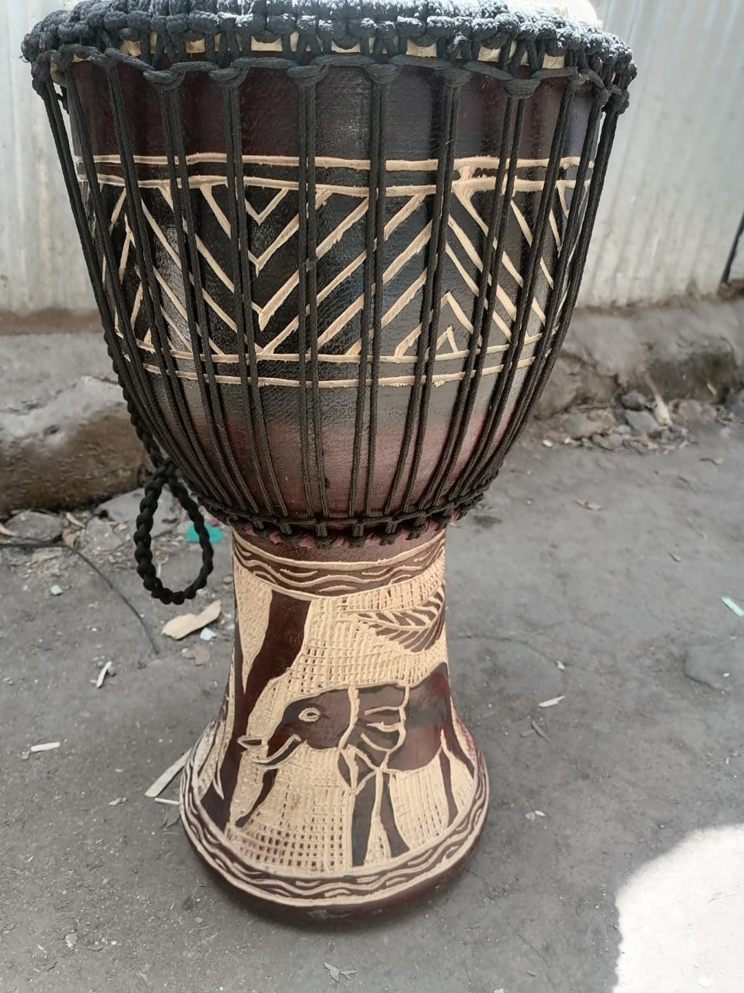 African Jembe Drum, Drum ,leather Drum , African Leather Drum, Kanyan ...