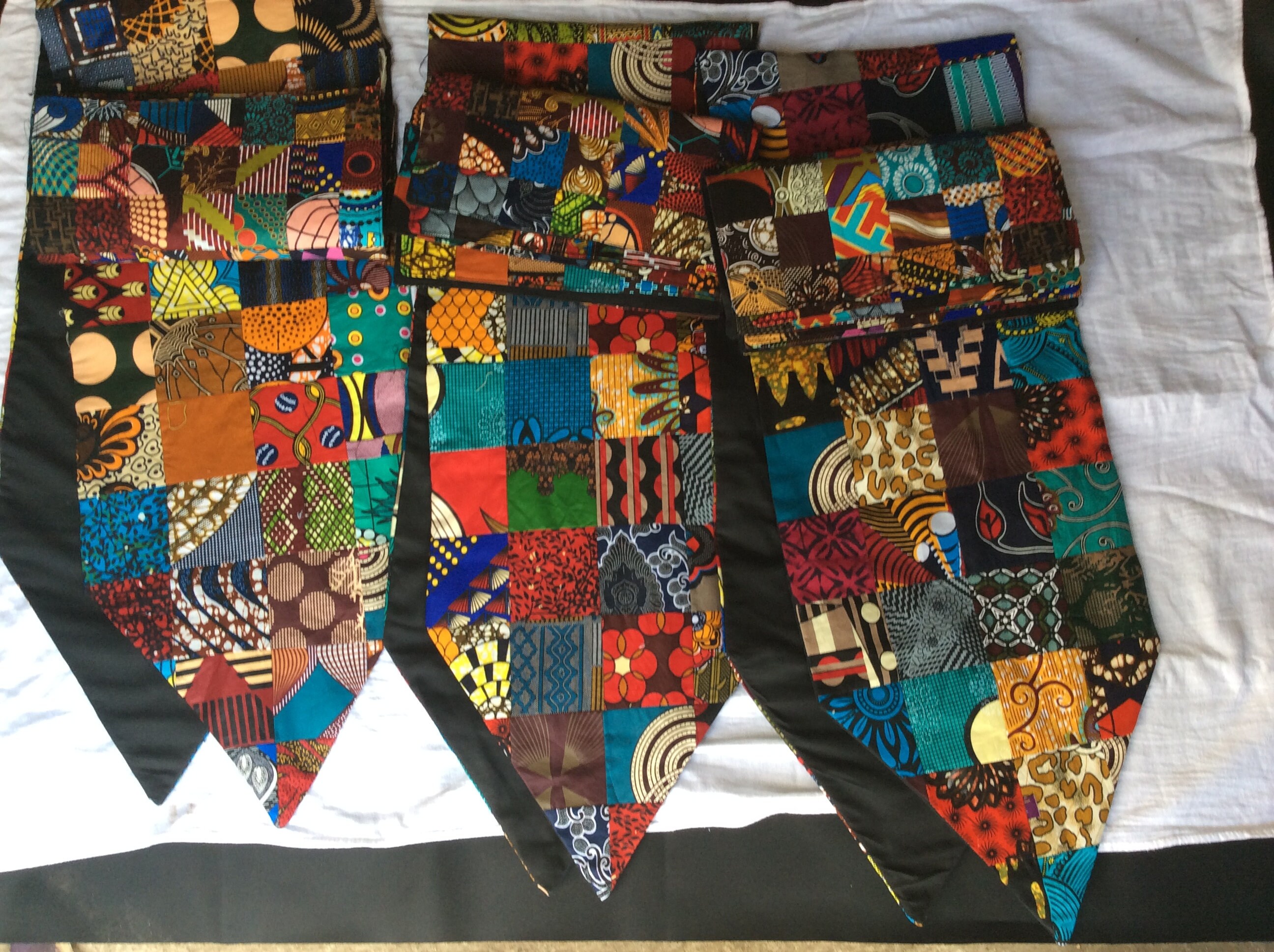 African Print Table Runnerpatchwork Table Runner With 8 | Etsy