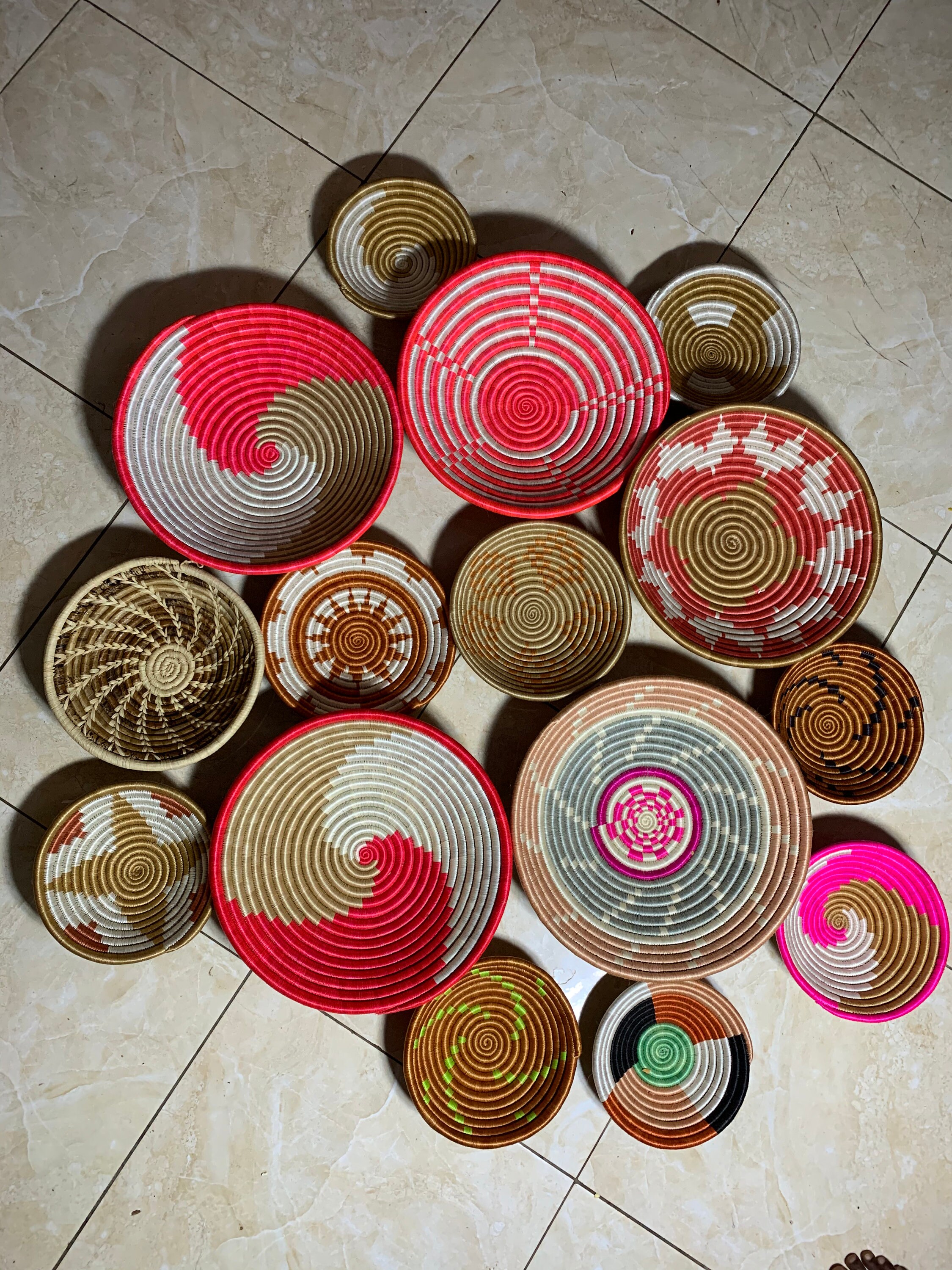 15 Multicolor Wall Hanging Set15 Wall Decor Set15 Rwanda | Etsy