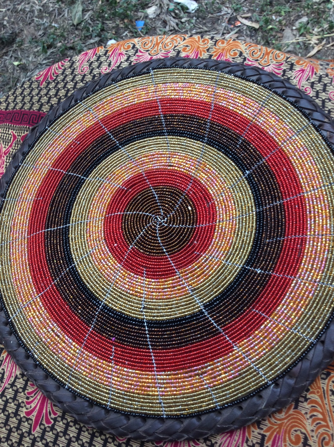 Beaded Leather Table Mats,african Table Mats,maasai Table Mats,maasai ...
