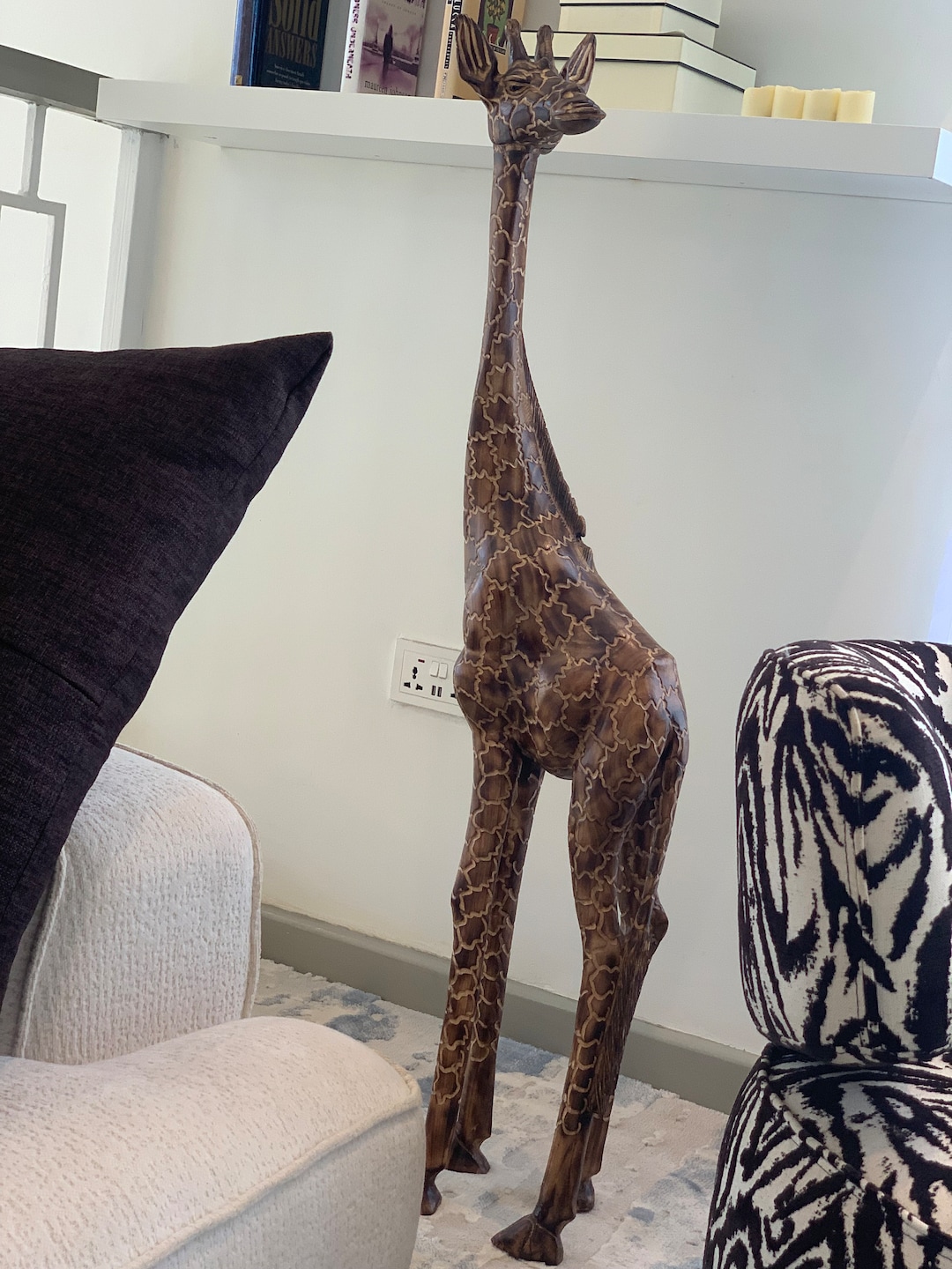 Wooden Giraffe Sculptures,giraffe Sculptures, Home Decoration ...