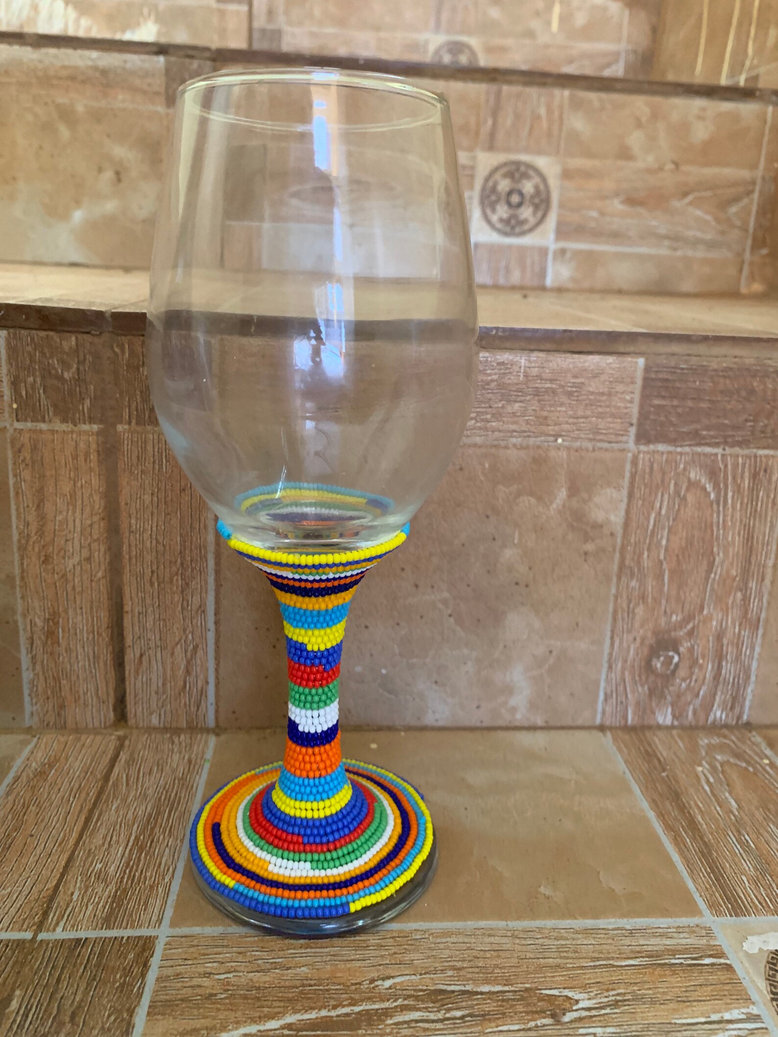 A set of 6 beaded wine glasses Beaded wine glassesBarware | Etsy