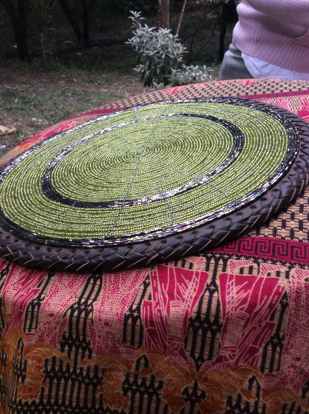 Beaded Leather Table Mats,african Table Mats,maasai Table Mats,maasai ...