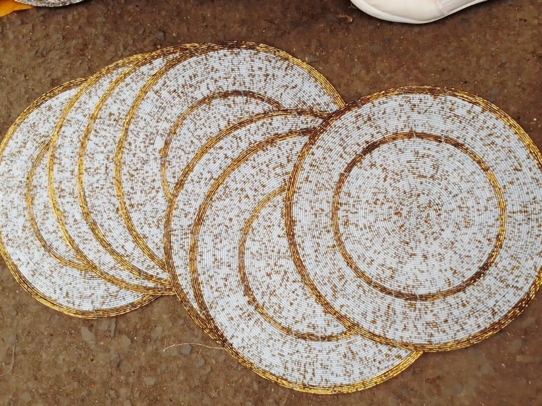 Beaded Table Mats,african Table Mats,maasai Table Mats,maasai Beads ...