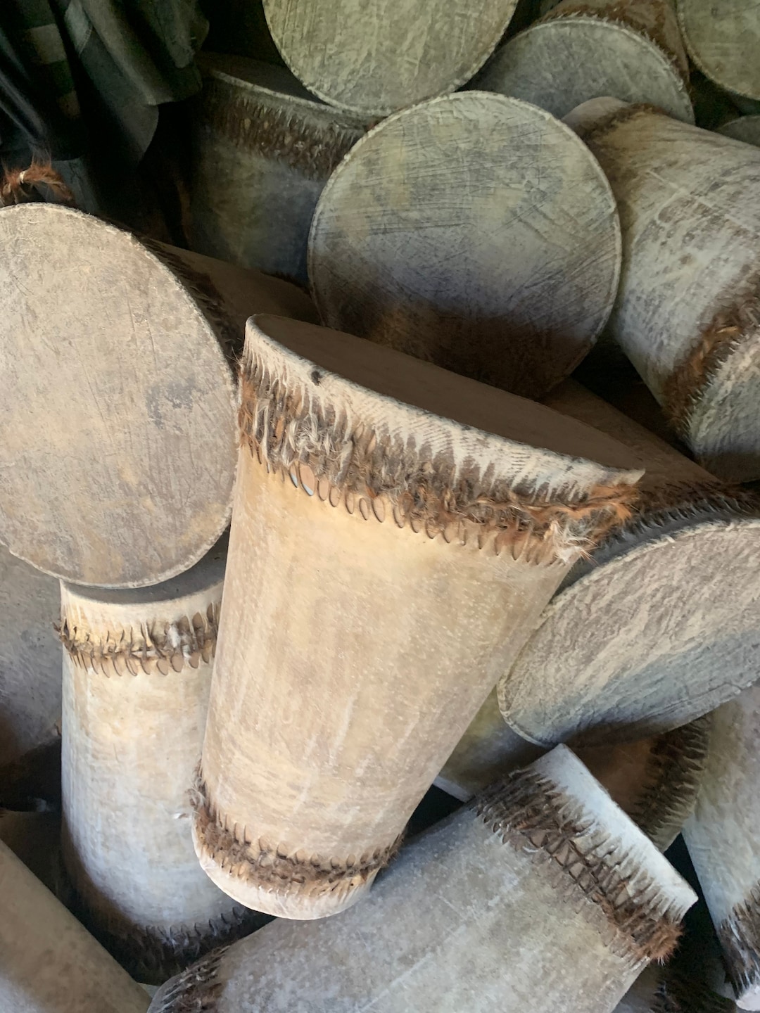 Drum, Leather Drum, African Leather Drum, Kanyan Hairy Drum, Kenyan ...