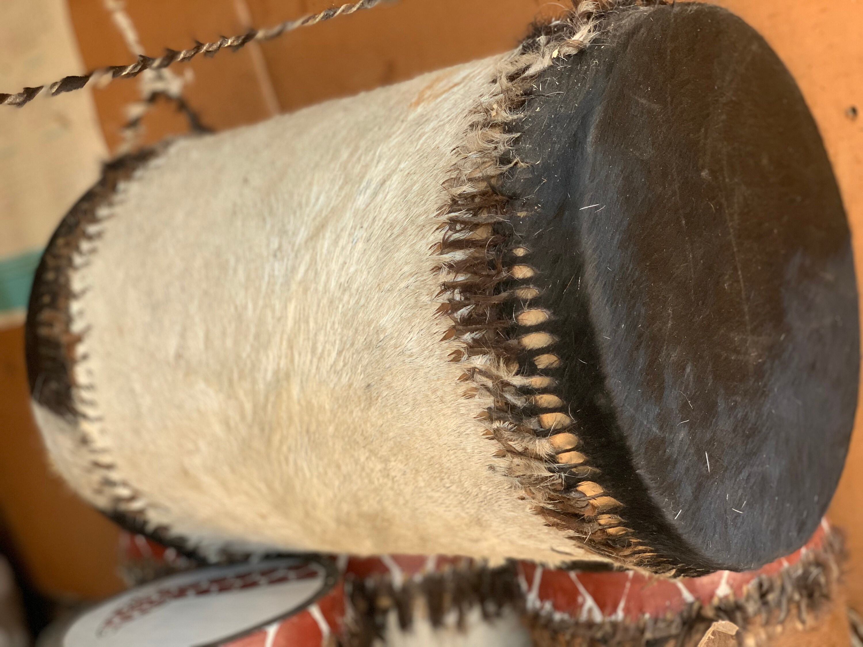 Drum Leather Drum African Leather Drum Kanyan Hairy Drum - Etsy