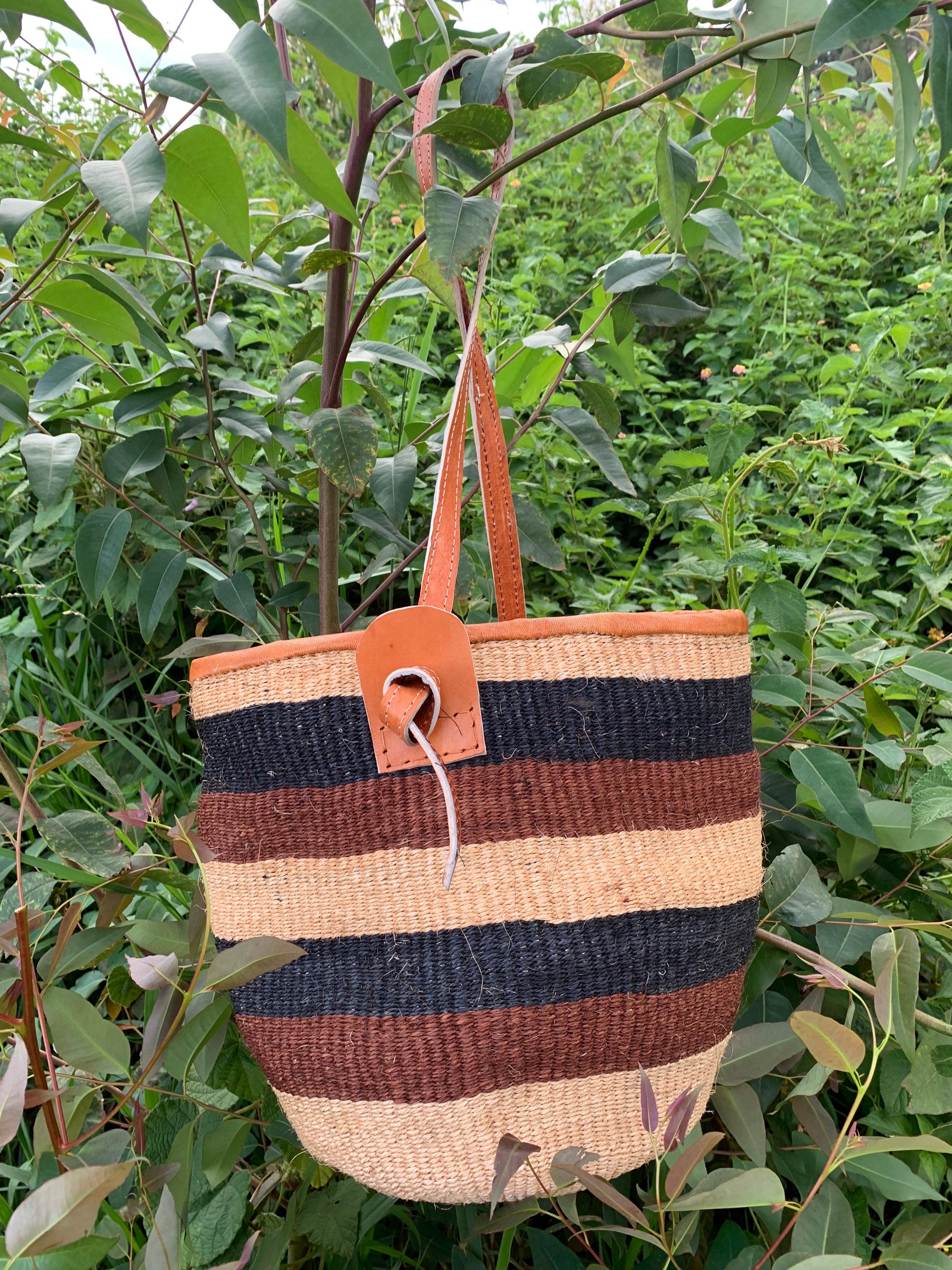 African Sisal Bag Sisal Basket Kiondo Handbagbeach Bag etra - Etsy