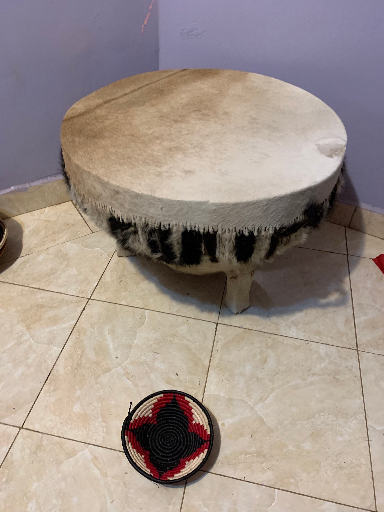 Coffee Table Drum Drum leather Drum African Leather Drum - Etsy