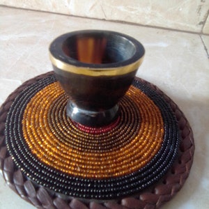 10 Beaded Coaster,beaded Coaster,handmade Maasai Beaded Coasters, FREE ...