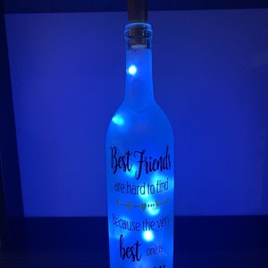 Best Friends Light up Wine Bottle - Etsy