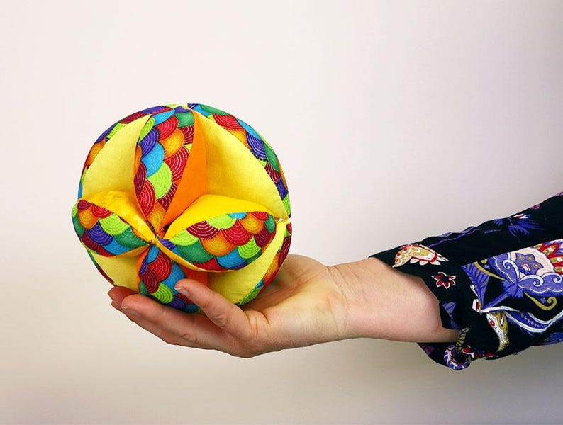 Montessori Puzzle Ball Sewing Pattern and Tutorial, Sensory Tactile ...