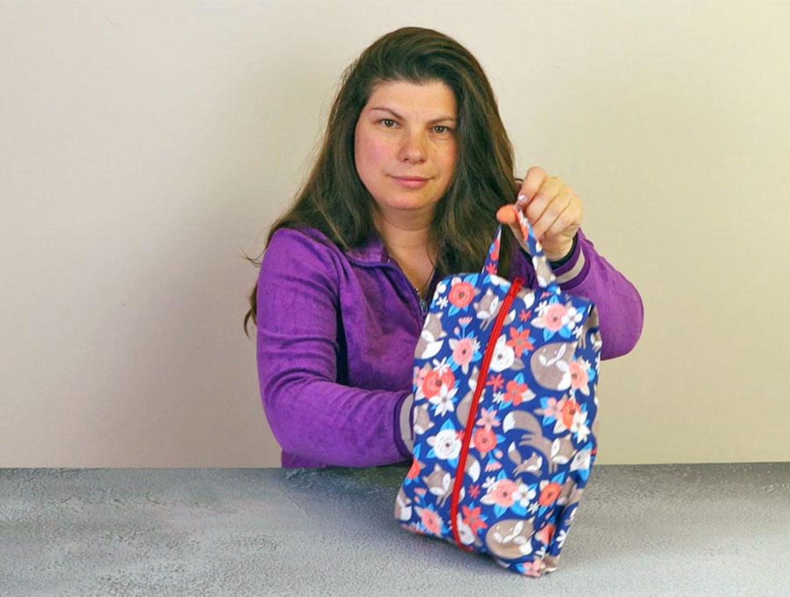 Shoe Bag Sewing Pattern and Tutorial, Shoe Bag for Storage or Travel ...