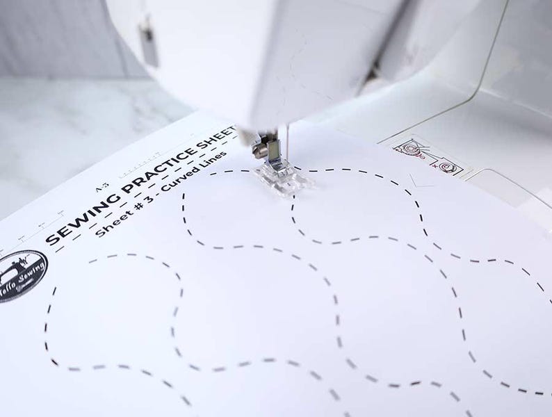 Printable Sewing Practique Sheets, Beginner Sewing Practice Pages ...