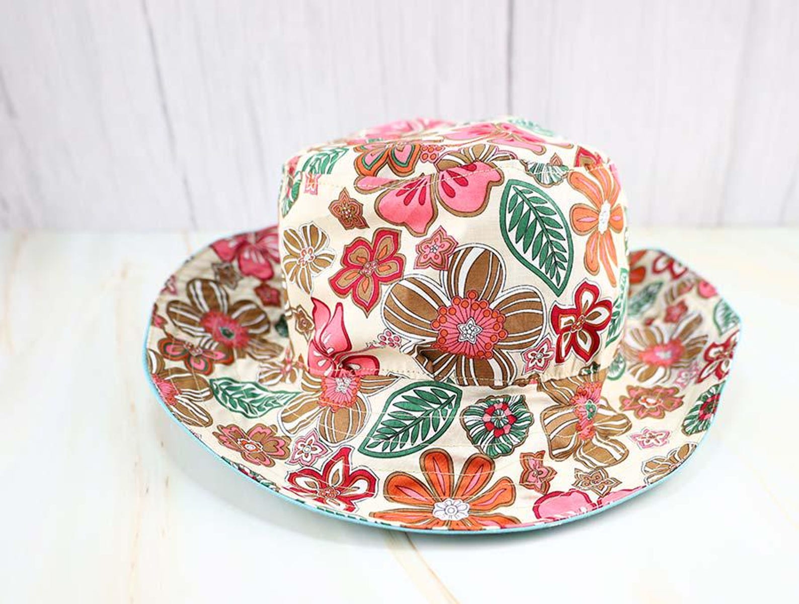 Bucket Hat Sewing Pattern, Summer Hat Sewing Pattern, Easy Bucket Hat ...