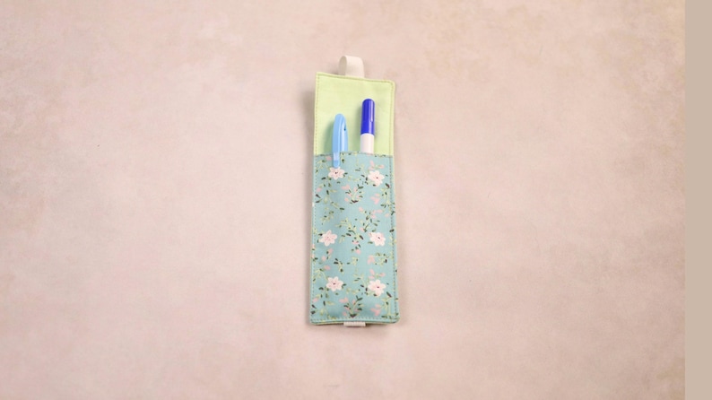 Pen or Pencil Holder Bookmark Sewing Pattern and Tutorial, Back to ...
