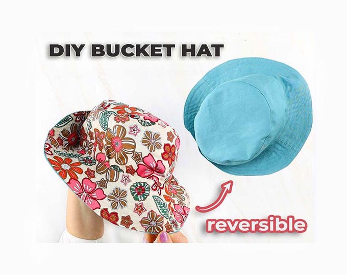 Pony Tail Bucket Hat PDF Sewing Pattern - 58cm - Etsy Canada