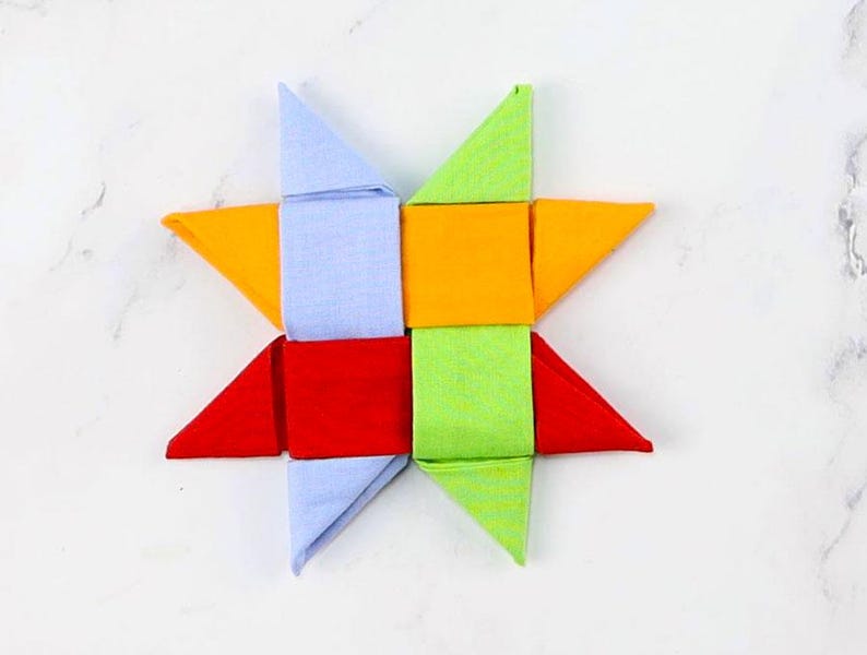 Danish Star Ornament Sewing Pattern and Tutorial, Froebel Star Pattern ...