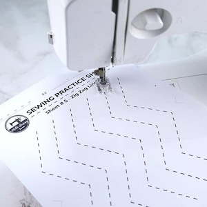 Printable Sewing Practique Sheets, Beginner Sewing Practice Pages ...
