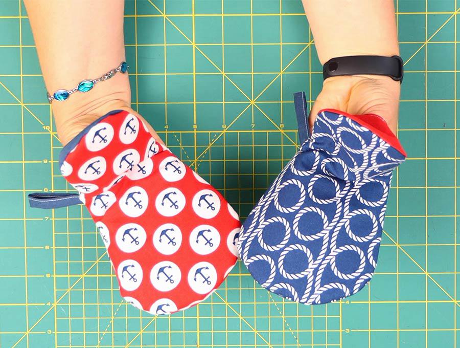 Mini Oven Mitts Sewing Pattern + Tutorial, Mini Oven Mitt Pattern ...