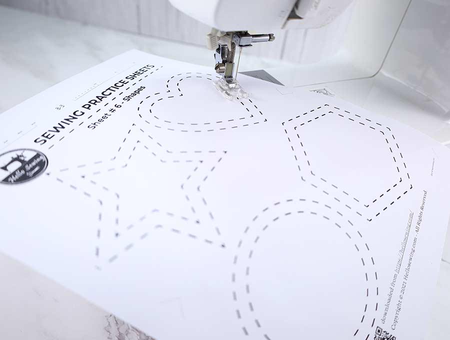 Printable Sewing Practique Sheets, Beginner Sewing Practice Pages ...