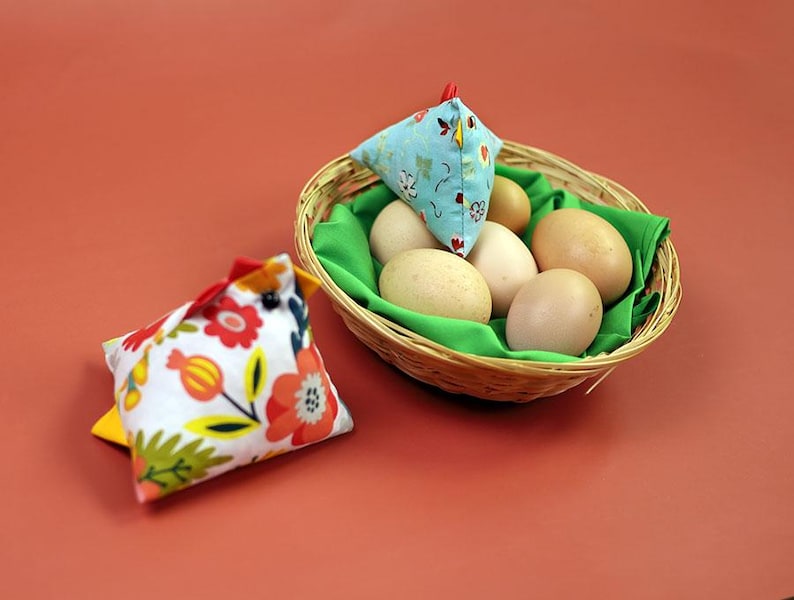 Chicken Sewing Pattern and Tutorial, 2 SIZES | Easter Sewing Pattern ...