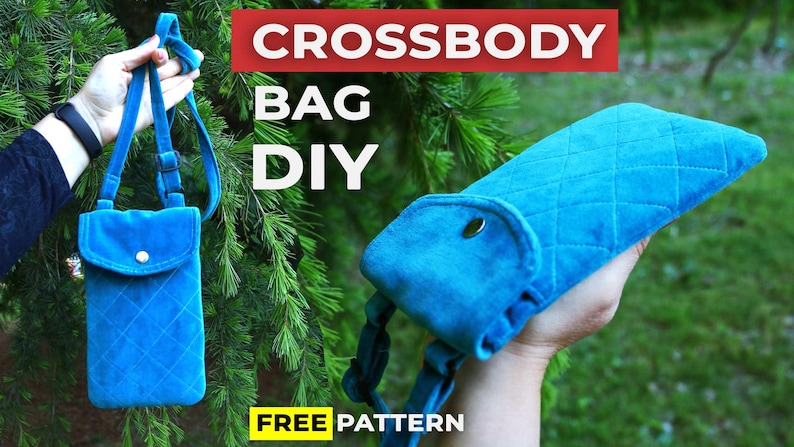 Mini Crossbody Bag Sewing Pattern, Easy Bag Sewing Pattern, Small Cell ...