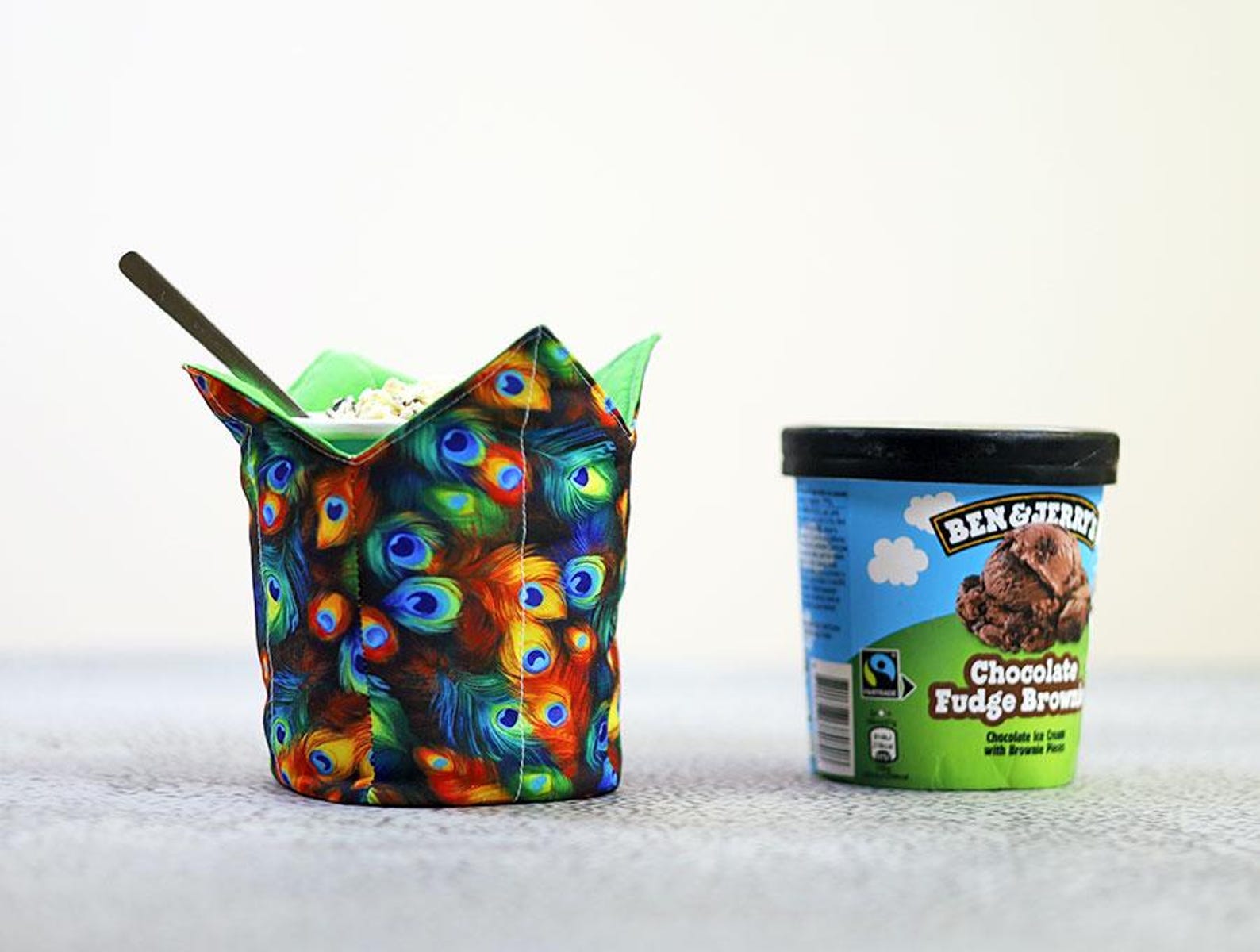 Pint Ice Cream Cozy Pattern and Tutorial, Pint Ice Cream Cosy Sewing ...