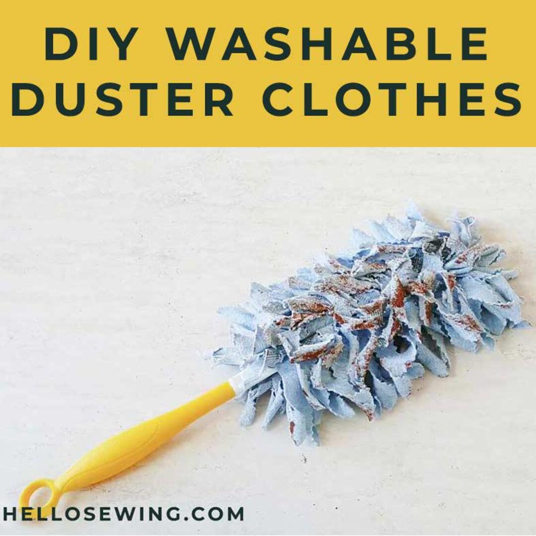 Reusable Duster Cloth Sewing Pattern and Tutorial, Reusable Swiffer ...