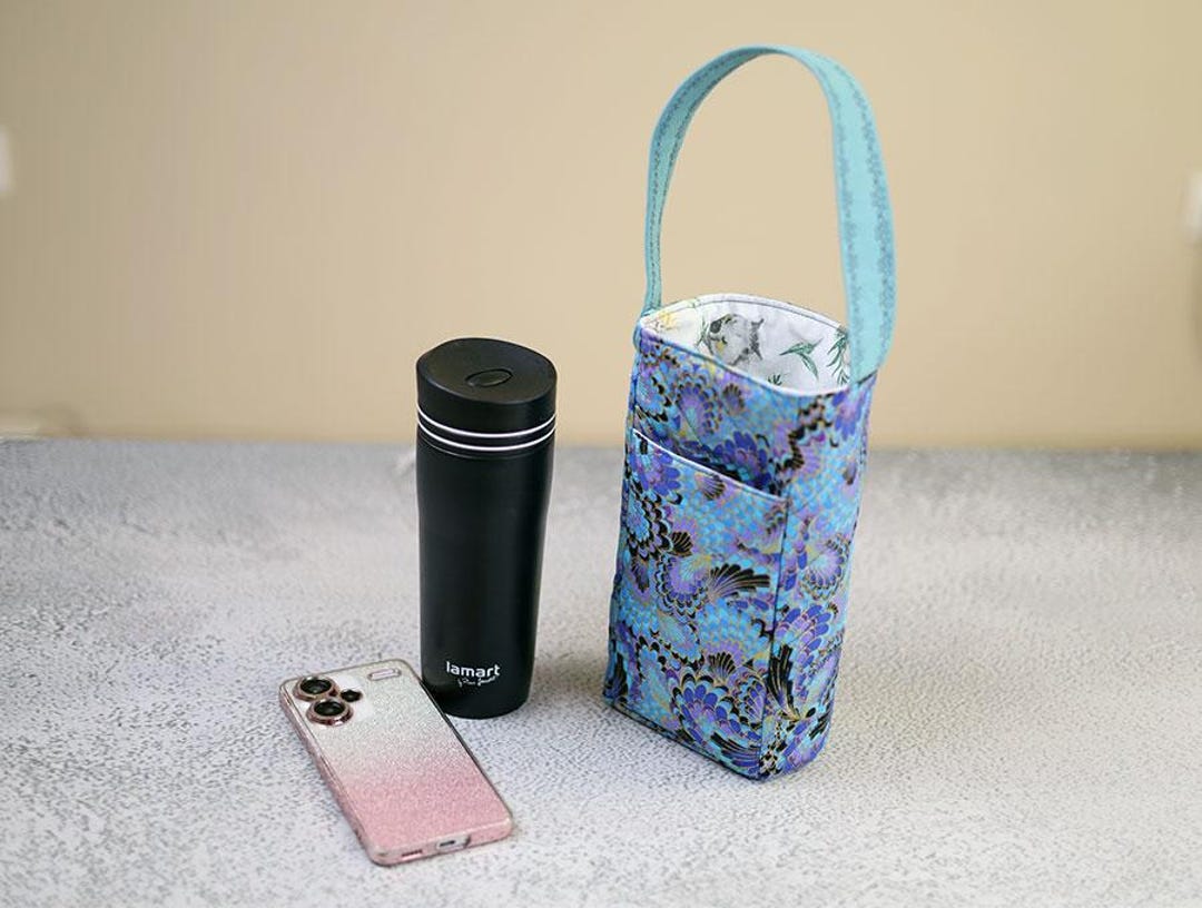 Water Bottle Holder Pattern and Tutorial, Water Bottle Carrier Sewing ...