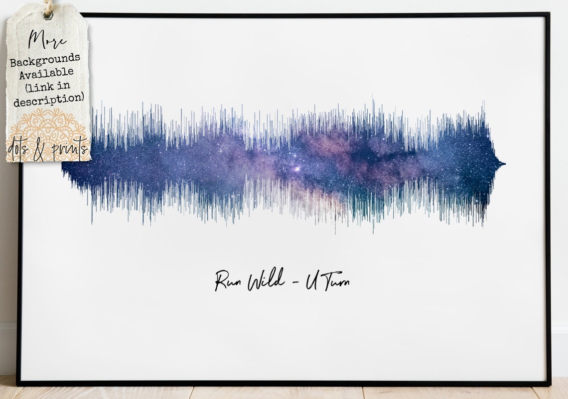 Scenic Custom Soundwave Art Gift for Dad Personalized Gift | Etsy