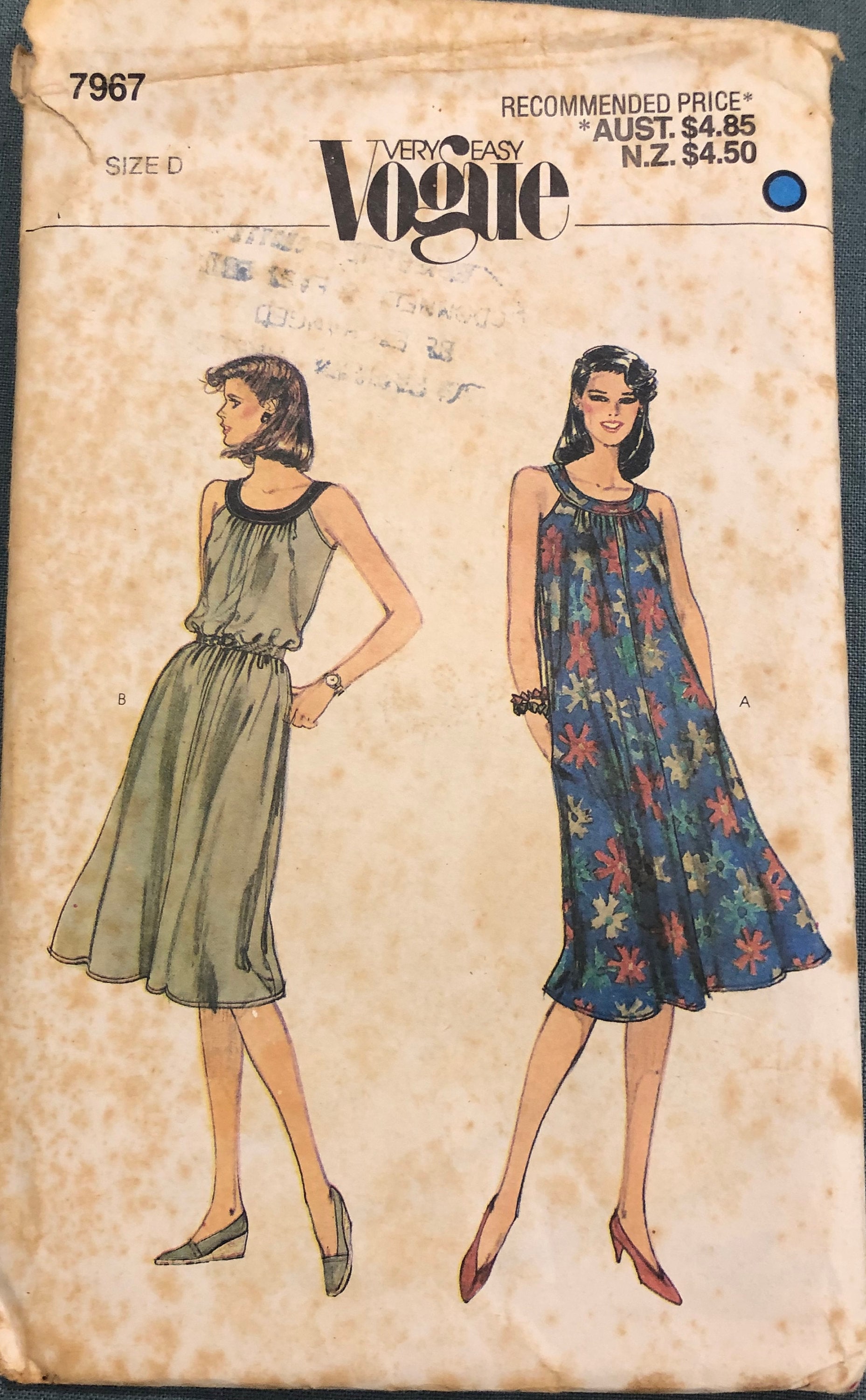 Vintage Very Easy Vogue Ladies Dress Pattern - Etsy