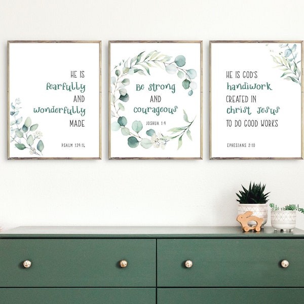 Nursery Bible Verses - Etsy