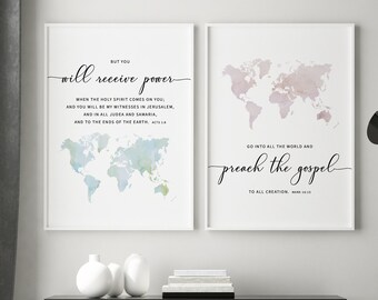 The Great Commission Matthew 28:19 Christian Printable - Etsy