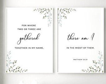Matthew 18 20 - Etsy