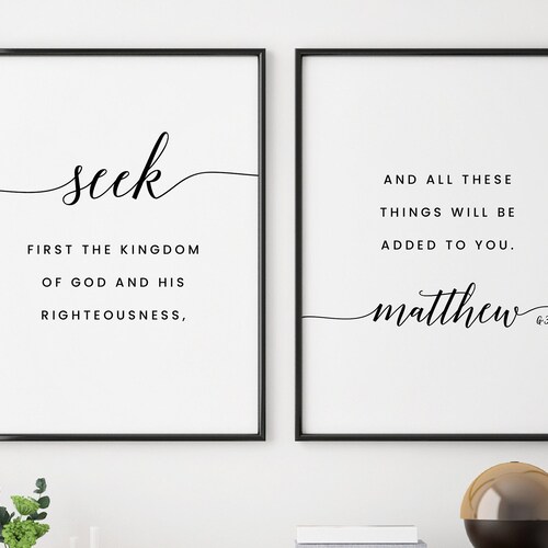 Bible Verse Wall Art Scripture Printable Matthew 28:20 Print - Etsy