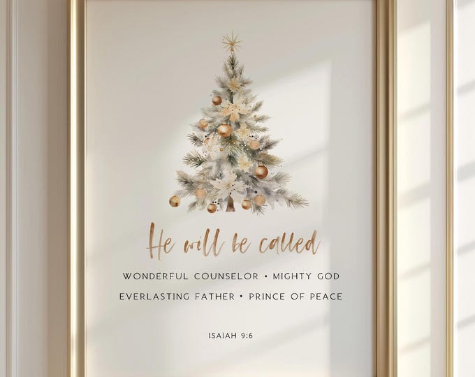 Isaiah 7:14 ESV Christmas Printable, Bible Verse Card Download ...