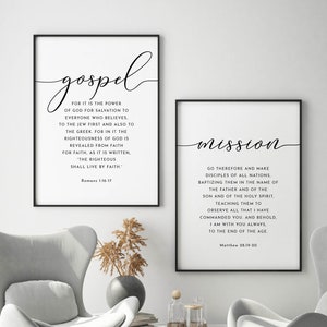 Matthew 28:19-20 Scripture Wall Art, Printable Wall Art, Bible Verse ...