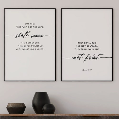 Isaiah 40:31 ESV Bible Verse Printable Wall Art Scripture - Etsy