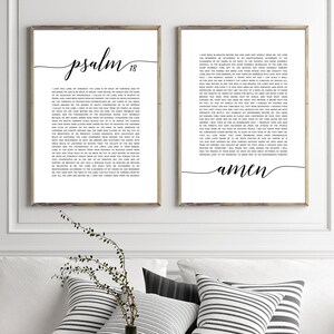 Psalm 18 the Lord is My Rock Bible Verse Wall Art, Printable Wall Art ...