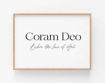 Coram Deo Wall Art - Etsy