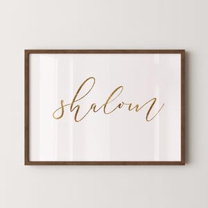 Shalom Printable Wall Art, Shalom Digital Print, Christian Print ...