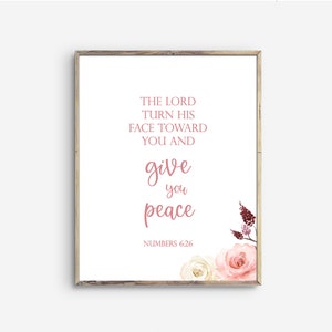 Numbers 6:24-26 Set of 3 Nursery Bible Verse Wall Art - Etsy